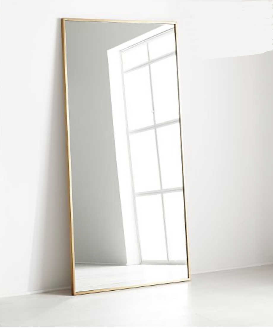 DIY Modern Floor Mirror | Anna Mae Groves