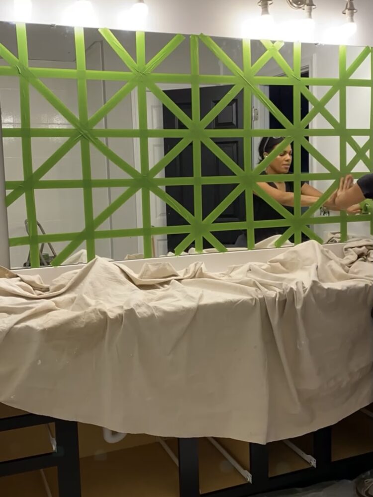 DIY Modern Floor Mirror | Anna Mae Groves