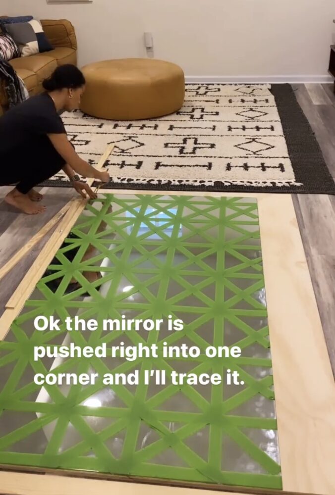 DIY Modern Floor Mirror | Anna Mae Groves